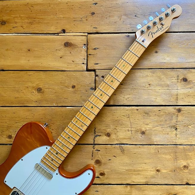 Fender Custom Shop Custom Deluxe Telecaster Quilt Top, Light Flame Neck ...